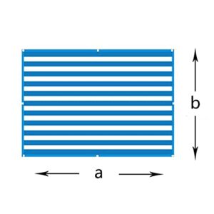 ALBN-Shading net Stripe Anti-UV Balcony Shadow Metal Hole Foldable Polyester, 14 Sizes (Color : Blue White, Size : 0.9x4m)