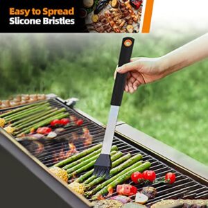 39PCS BBQ Tools and Grill Accessories, Grill Barbecue Set for Camping/Backyard, Stainless Steel Grill Tools with Heat-Resistant Handle, Thermometer, Grill Mats, Fork, Tongs-Perfect Grill Gifts for Men