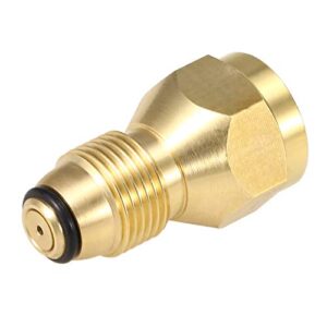 Joywayus 1LB Propane Tank Refill Adapter Solid Brass Universal Mini Propane Fill Adapter for Disposable Small Propane Bottle