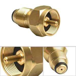 Joywayus 1LB Propane Tank Refill Adapter Solid Brass Universal Mini Propane Fill Adapter for Disposable Small Propane Bottle