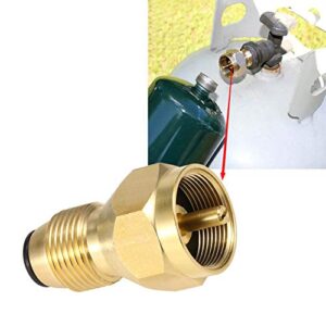 Joywayus 1LB Propane Tank Refill Adapter Solid Brass Universal Mini Propane Fill Adapter for Disposable Small Propane Bottle