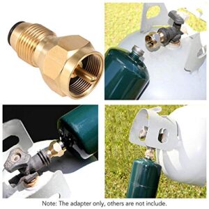 Joywayus 1LB Propane Tank Refill Adapter Solid Brass Universal Mini Propane Fill Adapter for Disposable Small Propane Bottle