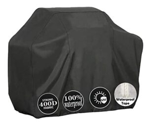 grill cover，black barbecue grill covers，75-inch waterproof uv resistant heavy duty bbq gas grill cover，fits grills of weber nexgrill brinkmann char-broil and more (l: 75" l x 28" d x 46" h)