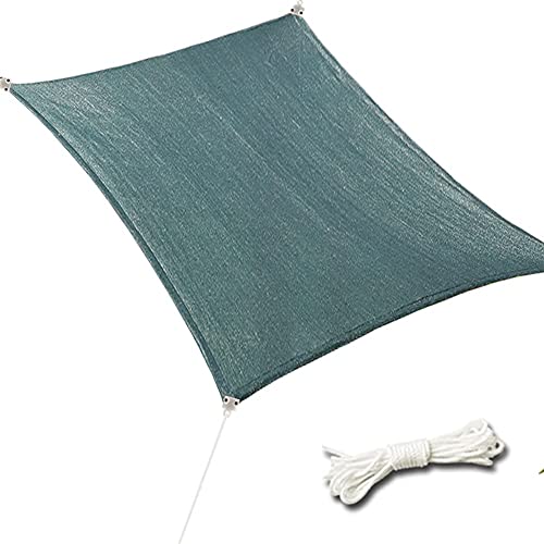 ALBN-Shading net Shade Cloth Net with Upgrade Grommets 80% Shading Rate HDPE UV Protection for Courtyard Garden Flower Plant (Color : Dark Green, Size : 2x1.5m)