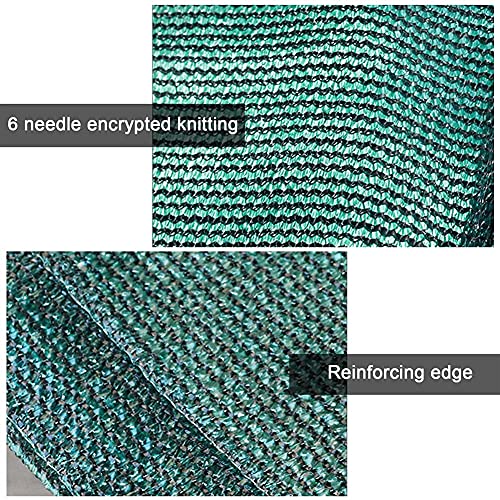 ALBN-Shading net Shade Cloth Net with Upgrade Grommets 80% Shading Rate HDPE UV Protection for Courtyard Garden Flower Plant (Color : Dark Green, Size : 2x1.5m)