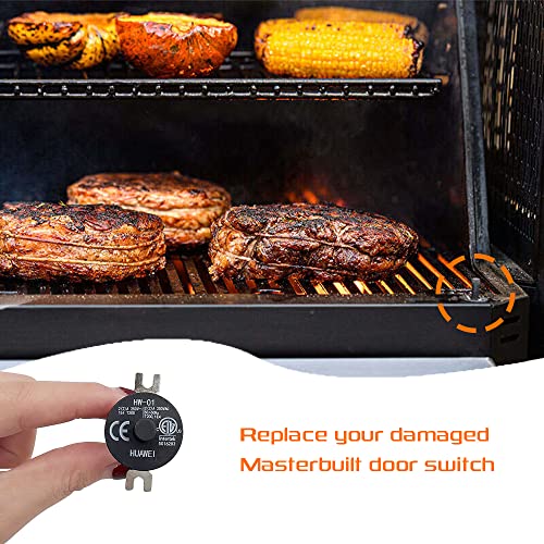 1 Pack Hopper Lid/Door Switch Part Replacement Kit Compatible with Masterbuilt Gravity Series 560/800/1050 XL Digital Charcoal Grill +Smoker