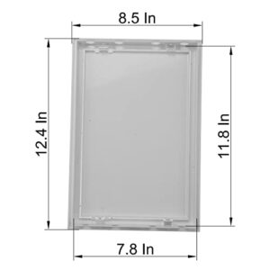 Vent Systems 8'' x 12'' Inch Access Panel - Easy Access Doors - ABS Plastic - Access Panel for Drywall, Wall and Ceiling Electrical and Plumbing Service Door Cover