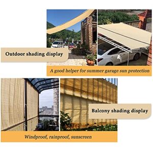 ALBN Sun Shade Cloth Shade Netting 85% Shadow Rate UV Blocking Breathable HDPE for Balcony Patio Garden Plants Covering (Color : Beige, Size : 2x4m)