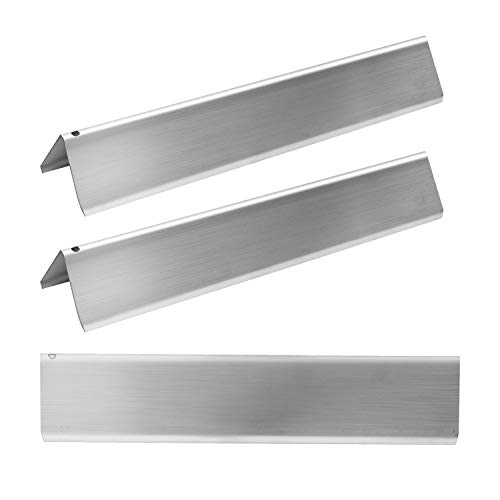 YOUFIRE Flavorizer Bars Grill Replacement Parts for Weber 7635, Spirit 200 Series, Spirit E-210, S-210, E-220, S-220, 3 Pack 15.3" Stainless Steel Front Control Panels Heat Plates Shield