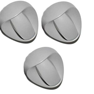 HASMX 99242 Control Knob Replacement Knob for Weber Genesis and Weber Spirit Gas Grills, Burner Spirit Grills Control Knob, Grill BBQ Control Knob, Gas Grill Control Knob Grey (3-Pack)