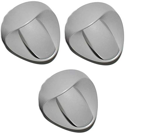 HASMX 99242 Control Knob Replacement Knob for Weber Genesis and Weber Spirit Gas Grills, Burner Spirit Grills Control Knob, Grill BBQ Control Knob, Gas Grill Control Knob Grey (3-Pack)