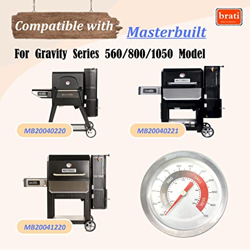 Temperature Gauge Replacement for Masterbuilt Gravity Series 560/800/1050 XL Digital Charcoal Grill+Smoker