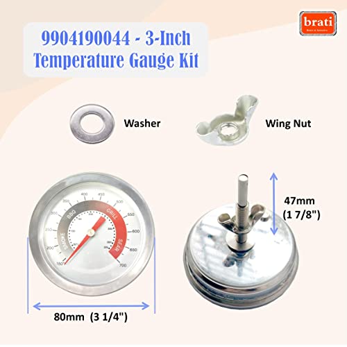 Temperature Gauge Replacement for Masterbuilt Gravity Series 560/800/1050 XL Digital Charcoal Grill+Smoker