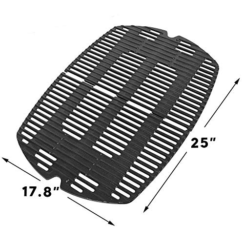 Uniflasy 65032 Burner Tube 7646 Cooking Grates for Weber Q300 Q320 Q3000 Q3200 Gas Grills Stainless Steel Grill Burner Tube Set Replacement Parts 7646 65032 for Weber Q Series