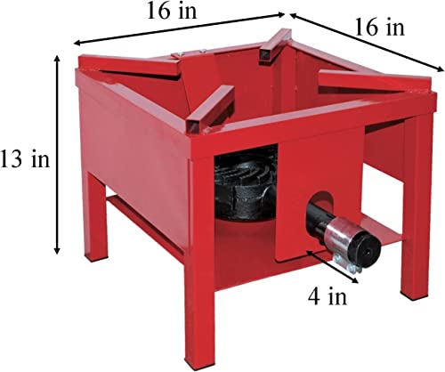 Martin Portable Outdoor Propane Burner Cooker Stand Regulator 4' Hose 65,000 BTU/Hour