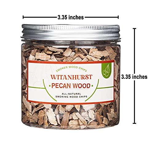 WITANHURST Wood Chips for Smoking Gun, Smoke Infuser Chips for Drink Smoker Box, Cocktail Smoker 6 PCS Variety Pack Includes Apple, Cotton, Pecan, Pear, Cherry and Hickory Wood Chips for Smoker Grill