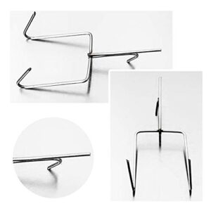 TIHOOD 4PCS Smoker Hooks, Stainless Steel Bacon Hanger, Duck Hooks,Meat Hooks for Smoking Hanging Bacon Hams Meat Processing BBQ Grill