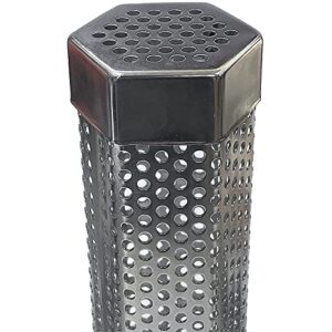 Cosmostar Hexagon Pellet Smoker Tube 12 inches Stainless Steel for Any Grill or Smoker, Hot or Cold Smoking,Premium BBQ Smoker Generator Tube-5 Hours of Billowing Smoke.