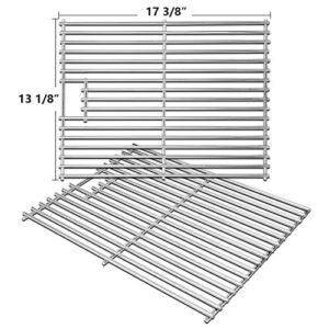 Cooking Grates for Nexgrill 720-0830H 720-0783C 720-0783E 720-0830D, Charbroil 463344015, 463449914, Master Forge 1010037, Kenmore 122.16119, Uniflame GBC981W, Stainless Grill Grates Replacement Parts