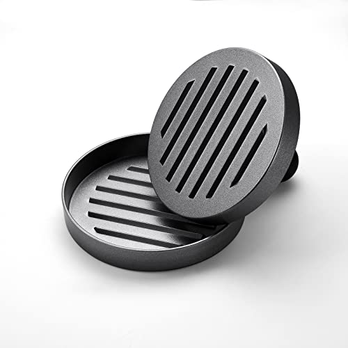 Hamburger press patty, send 150 sheets of paper, hamburger patty making mold, hamburger garlic press, hamburger mold ring easy to release round shape, suitable for meat, beef, vegetable burgers