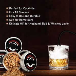 GETOHAN Cocktail Smoker kit, Smoking Gun Drink and Food Smoker Old Fashioned Smoking kit Infuse Cocktail Whiskey Bourbon with Disk Lid and Wood Chips, Starter Kit, 10 PCS