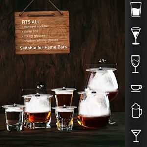 GETOHAN Cocktail Smoker kit, Smoking Gun Drink and Food Smoker Old Fashioned Smoking kit Infuse Cocktail Whiskey Bourbon with Disk Lid and Wood Chips, Starter Kit, 10 PCS