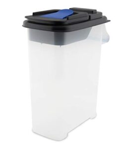 broil king 66900 pellet storage bin, black, clear