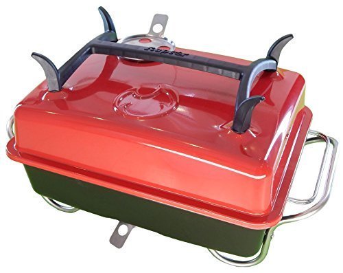 Raptor Grilling's Money Saving, Clean Hands, Large Portable Charcoal Grill -RED- VR10017AA