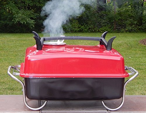 Raptor Grilling's Money Saving, Clean Hands, Large Portable Charcoal Grill -RED- VR10017AA