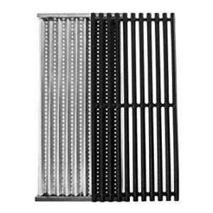 18 7/16" Emitter Plates & Infrared Grill Grates Replacement Parts for G515-4700-W1 G519-A400-W1 & G526-0007-W1 Charbroil Tru-Infrared 463270915, 463246909, 463246910, 463247009, 463247109, 3PCS Set