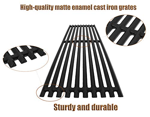 18 7/16" Emitter Plates & Infrared Grill Grates Replacement Parts for G515-4700-W1 G519-A400-W1 & G526-0007-W1 Charbroil Tru-Infrared 463270915, 463246909, 463246910, 463247009, 463247109, 3PCS Set