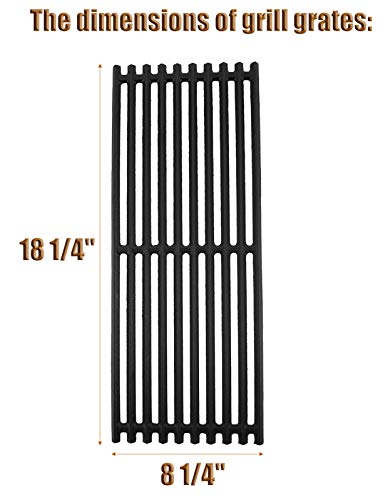 18 7/16" Emitter Plates & Infrared Grill Grates Replacement Parts for G515-4700-W1 G519-A400-W1 & G526-0007-W1 Charbroil Tru-Infrared 463270915, 463246909, 463246910, 463247009, 463247109, 3PCS Set