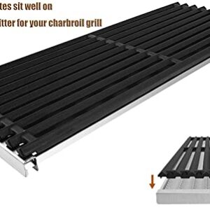 18 7/16" Emitter Plates & Infrared Grill Grates Replacement Parts for G515-4700-W1 G519-A400-W1 & G526-0007-W1 Charbroil Tru-Infrared 463270915, 463246909, 463246910, 463247009, 463247109, 3PCS Set