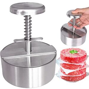 NOBER Burger Press Stainless Steel Grill Griddle Flat Hamburger Patty