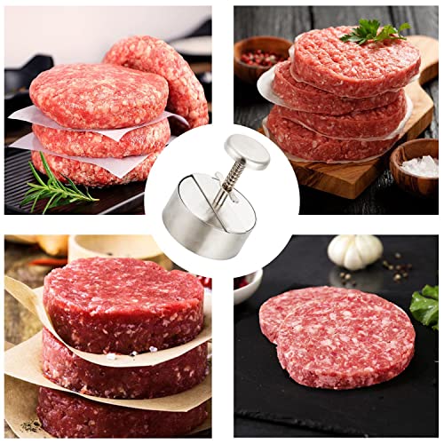 NOBER Burger Press Stainless Steel Grill Griddle Flat Hamburger Patty