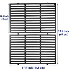 Utheer 7638 Cooking Grate 7636 Flavorizer Bars and 69787 18 Inch Grill Burner Tube for Weber Spirit I & II 300 Series, Spirit E310 S310 E320 S320 E330 S330 Gas Grills with Front Mounted Control Panels