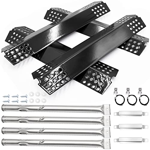 Grill Replacement Parts for Charbroil tru infrared 463241313 463241013 Models, Char broil Commercial T22-D T47-D T36-D Parts with Heat Plate Shields, Grill Burner Tubes, Carryover Tubes and Igniters.