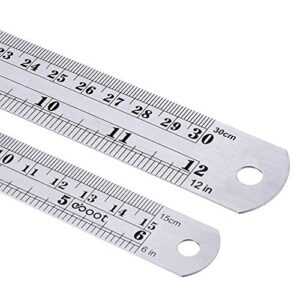 WeTest Stainless Steel Ruler,Pack of 3(6 Inch,8 Inch,12 Inch) (LJ-LJ-102302)