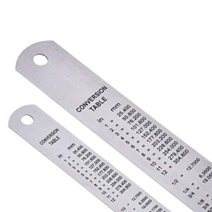 WeTest Stainless Steel Ruler,Pack of 3(6 Inch,8 Inch,12 Inch) (LJ-LJ-102302)