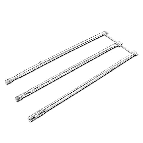 Utheer 304 Stainless Steel 67722 Grill Burner Tube for Weber Genesis 300 Series E310 E320 EP310 EP320 S310 S320 (Model Years 2007 to 2010)with Side Control Knobs,Replaces Weber 67722 67820,34 1/4 Inch