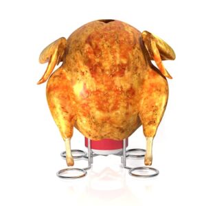 beer can chicken holder for grill, smoker, or oven - make tender, moist, flavorful chicken easily with this beer butt chicken stand