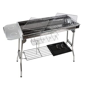 Neature Portable Charcoal Grill for Camping - 26.8in Tall Foldable BBQ Grill with Charcoal Fuel for Travel and Home