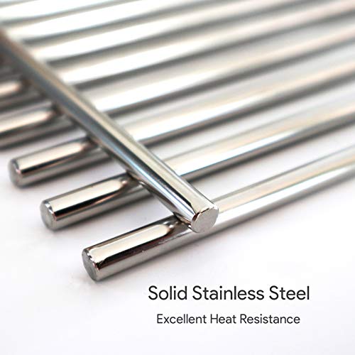 soldbbq 3-Pack 8MM Solid Stainless Steel Cooking Grates Replacement Parts for DCS Gas Grill Model 24 36 48 Series, 36DBQAR, 36EBQAR, 36DBQ, 48DBQAR, 48DBQR, 48DBQ, BGB48-BQRN and More