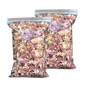 vundahboah amish goods cedar wood mulch chips shavings for garden- screech owl house/box- organic bedding (3 quart (.75 gallon))