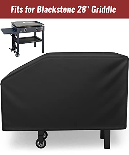 NUPICK Grill Cover for Blackstone 28 inch Griddle, Fits for Blackstone 22 inch & 17 inch Griddle with Hood and Stand, Come with a Round Basting Cover