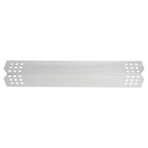 5-Pack BBQ Grill Heat Shield Plate Tent & Tube Burner Replacement Parts for Kitchenaid 860-0003 - Compatible Barbeque Stainless Steel Flame Tamer, Flavorizer Bar 16 1/8" & Pipe Burners