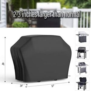 Grill Cover for Outdoor Grill BBQ Grill Cover 58 inch BBQ Covers Waterproof Heavy Duty 420D Gas Grill Covers for Outside