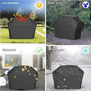 Grill Cover for Outdoor Grill BBQ Grill Cover 58 inch BBQ Covers Waterproof Heavy Duty 420D Gas Grill Covers for Outside