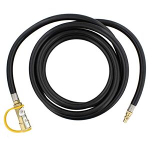 Dumble Low Pressure Regulator Hose, 10ft Rubber - Low Pressure Propane Regulator Hose for LP Gas Low PSI Regulator Hose