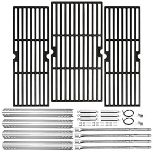 hisencn grill replacement parts for charbroil performance 475 4 burner 463347017 463377319 463376017 463335517 463342119 463347418 g470-5200-w1 burner g470-0004-w1a heat plates and cooking grates